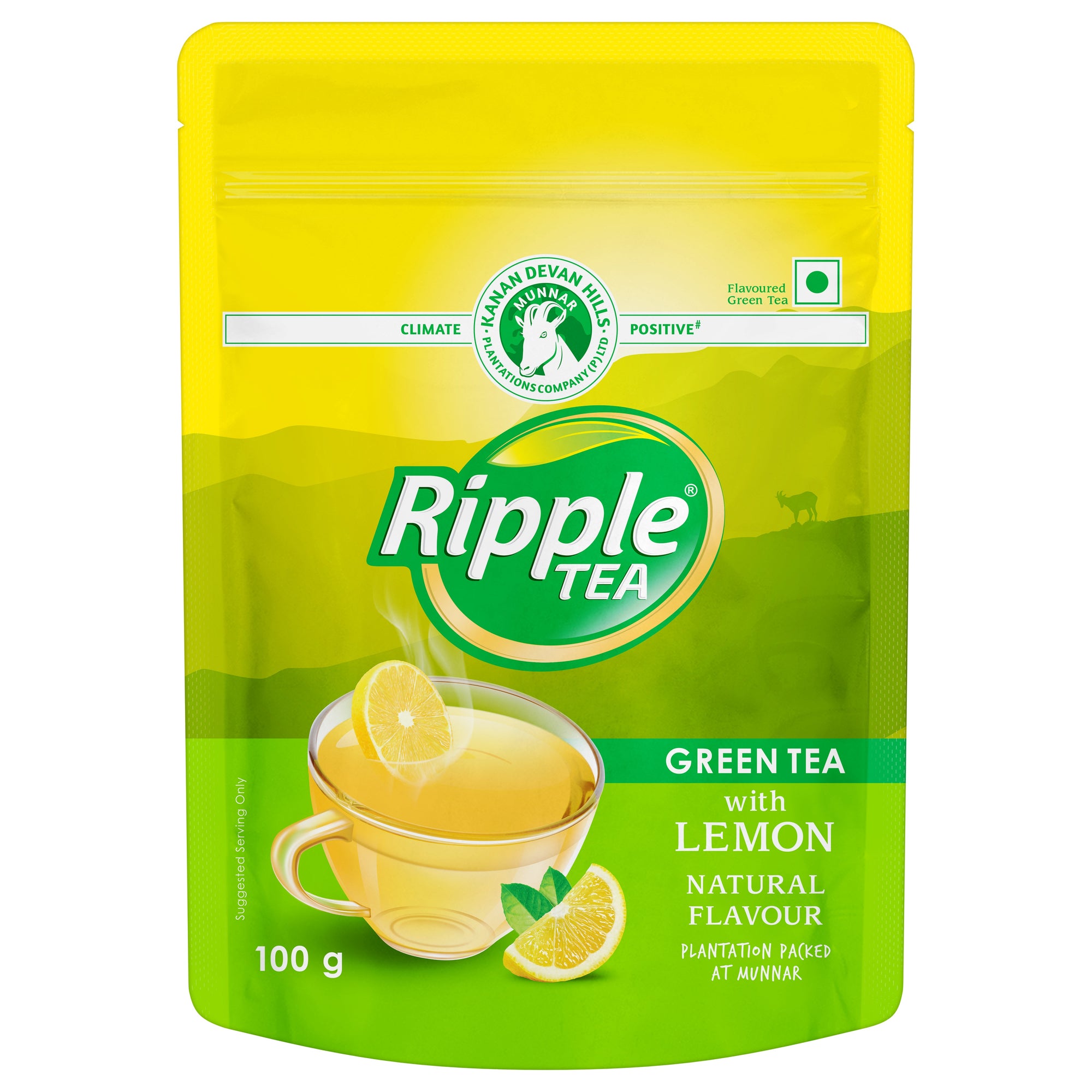 Lemon Green Tea Online 100g | Ripple Tea