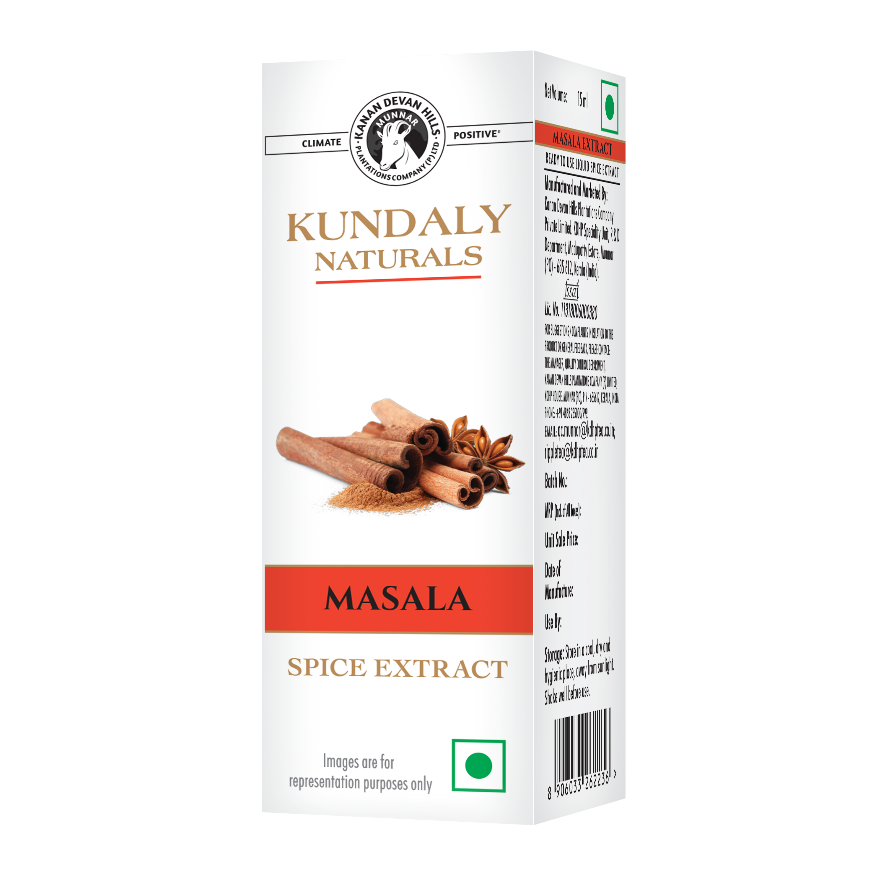 Kundaly Naturals Masala Spice Extract - 15 ml